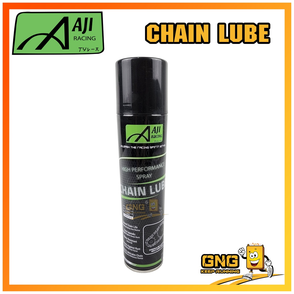 AJI RACING CHAIN LUBE SPRAY 330ML 100% ORIGINAL MINYAK RANTAI AJI ...