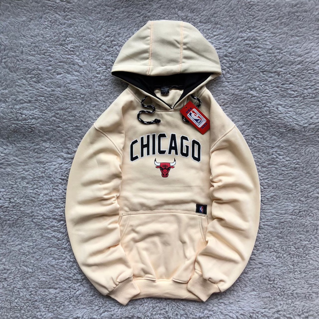 MERAH Jordan CHICAGO BULLS 23 Red AUTHENTIC HOODIE SWEATER Jacket ...