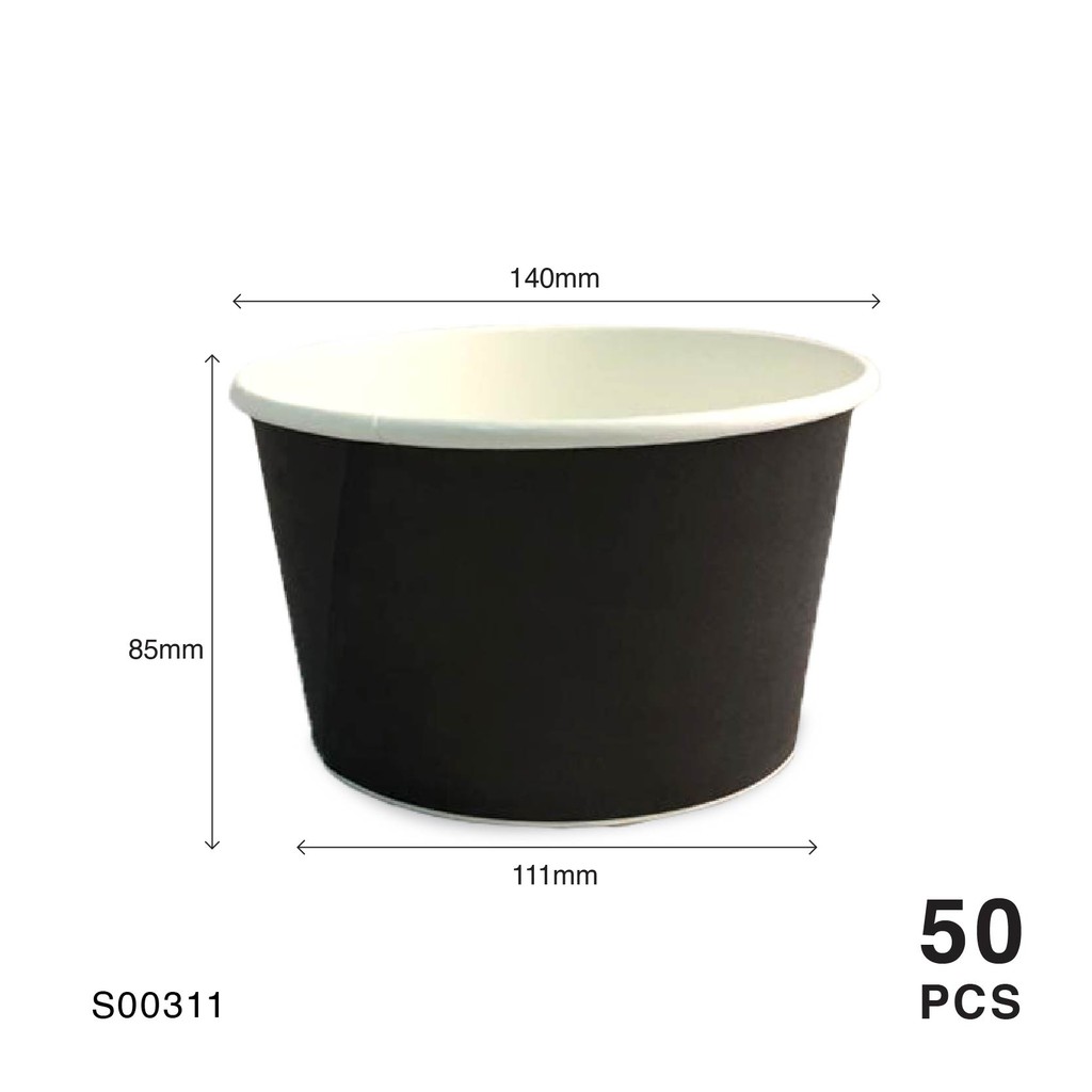 DISPOSABLE 850CC PAPER BOWL KRAFT/ WHITE/ BLACK / CHICKEN PRINTED ...