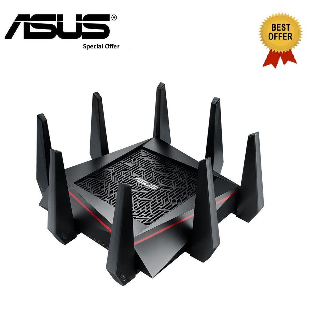 Asus RT-AC5300 Tri-Band Wireless Gigabit MU-MIMO Gaming Router AIMESH ...