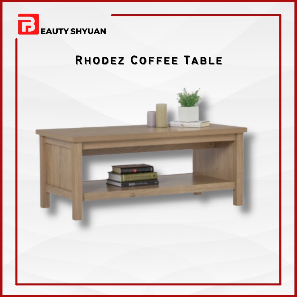 RHODEZ Coffee Table Modern Living Room Table Meja Kopi Ruang Tamu Meja ...