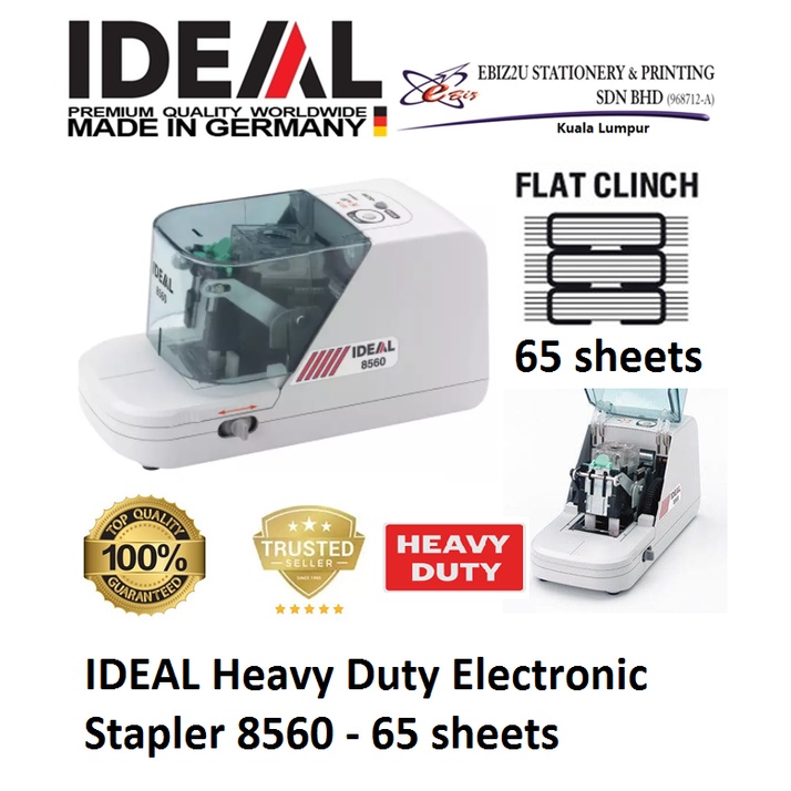IDEAL Heavy Duty Electronic Stapler 8560 - 65 sheets alat pengokot ...