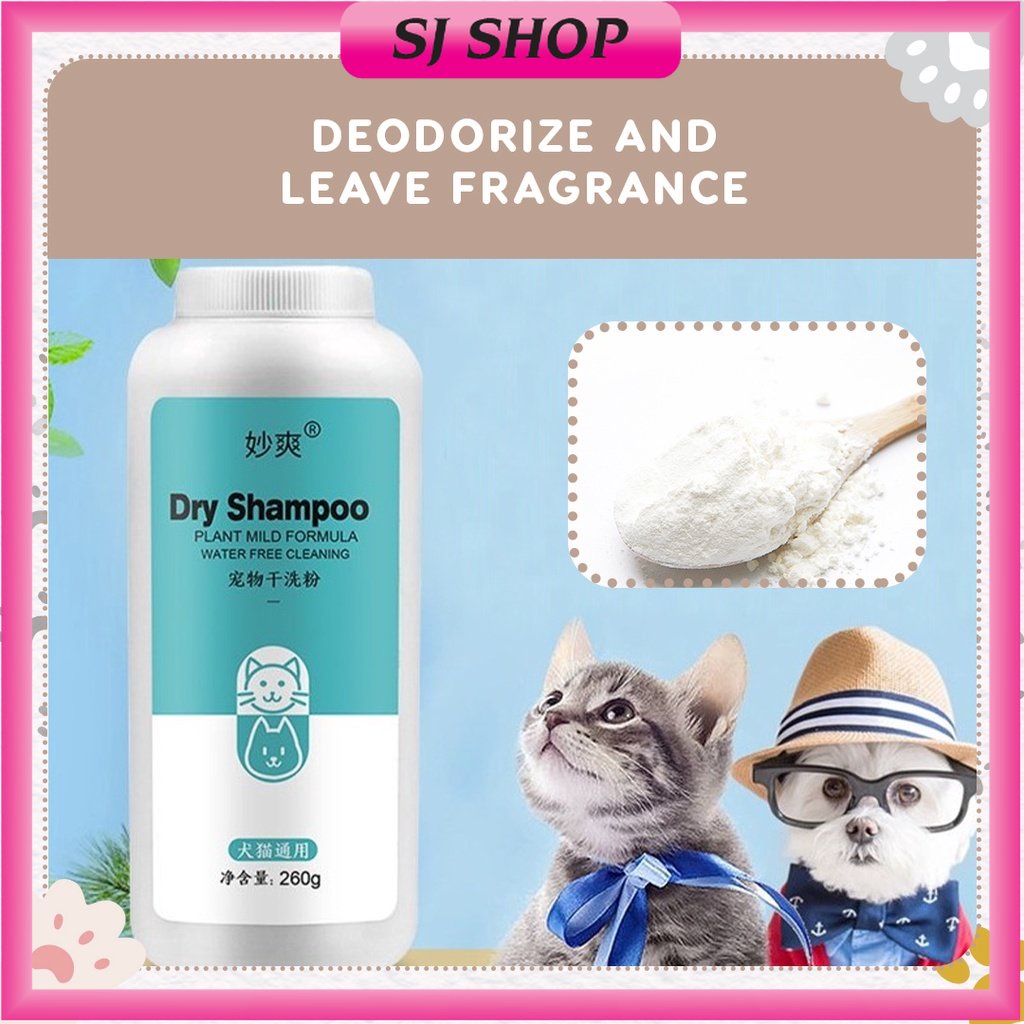 Pet Dry Shampoo Cleaning Powder Cat Dog Bathing Washing Shampoo ...