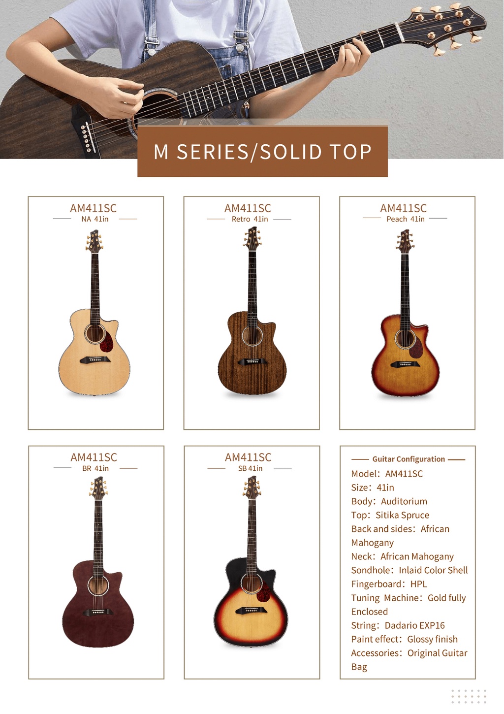 NG Northerly Gale Guitar GT500 GT-series Acoustic Guitar for Beginner ...