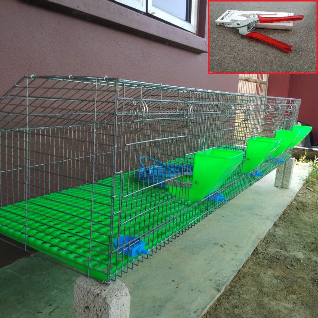 READY STOCK!! Sangkar Arnab HIGH QUALITY 4&6 Pintu/ Rabbit cage (besi ...