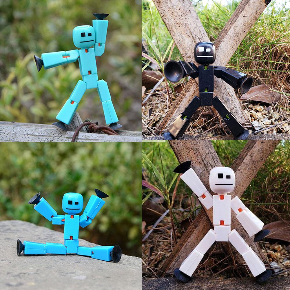 Random color Stikbot Toy Sucker DIY Sticky Robot Green Screen Animation ...