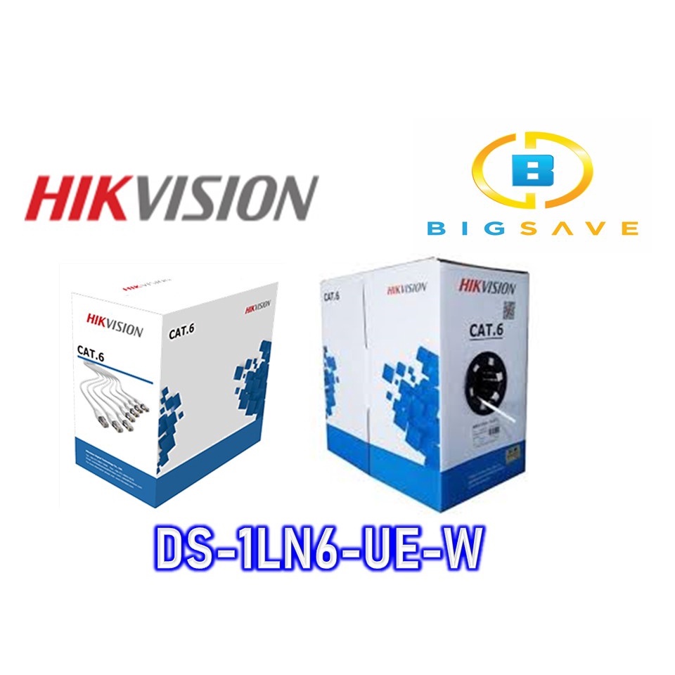 HIKVISION DS-1LN6-UE-W 305M CAT6 UTP NETWORK CABLE (SOLID COPPER, 0.53MM,CM) | Shopee Malaysia