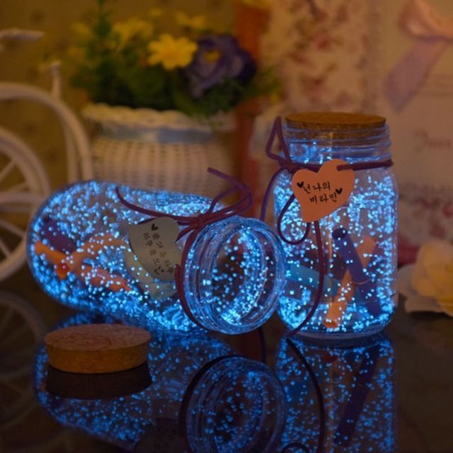 Night light sand 荧光沙 glowing in the dark sand Fluorescence | Shopee ...