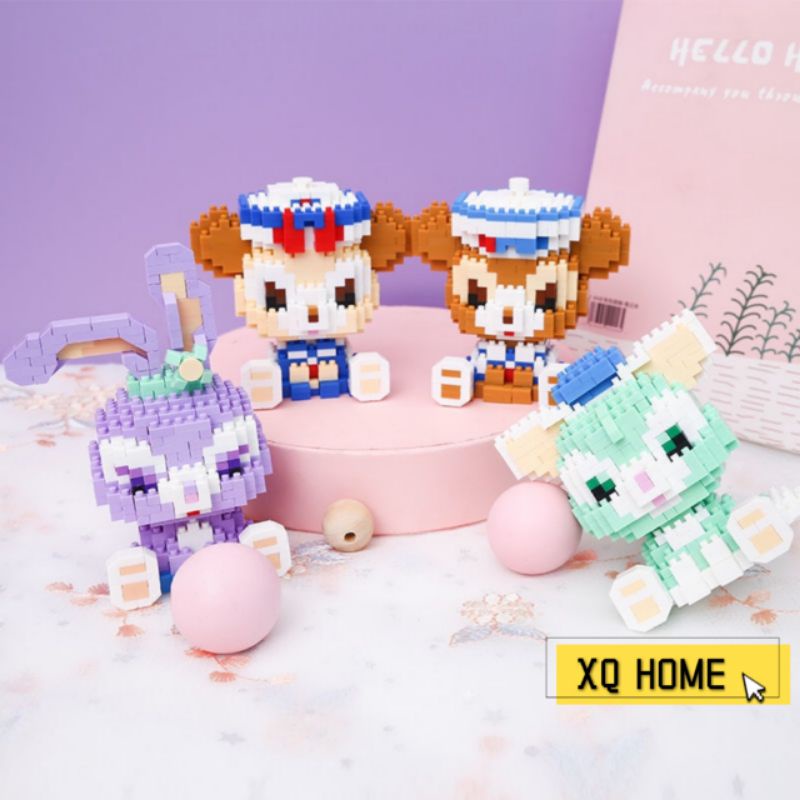 Mini Block DIY Character Model Building Blocks Nano block Stellalou / Duffy | Shopee Malaysia