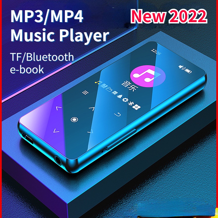 MP3 MP4 MP5 Music Player Walkman Large Screen Touch Control TF Card Slot Bluetooth Connection E ...