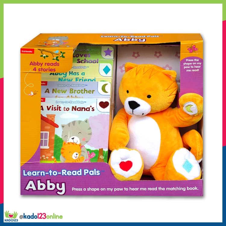 Kidsbooks Learn-to-Read Pals Plush Electronic Story Reader and 4board ...