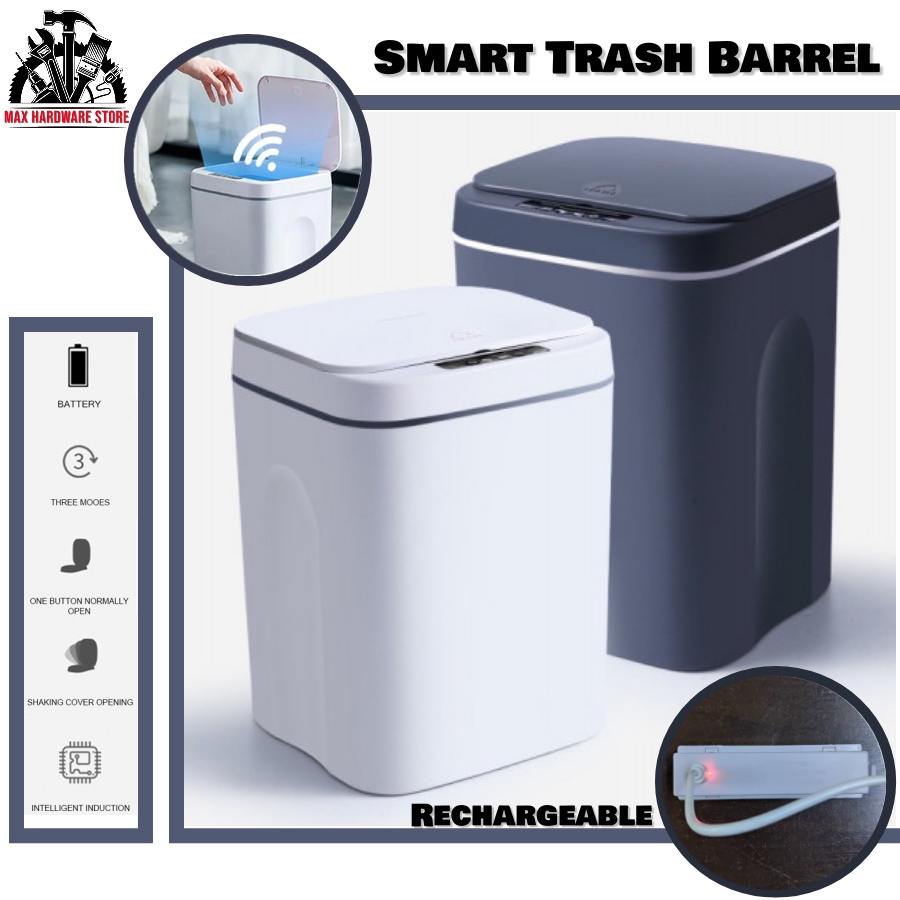 Smart Trash Can Rechargeable Wireless Sensor Automatic Trash Bin ...