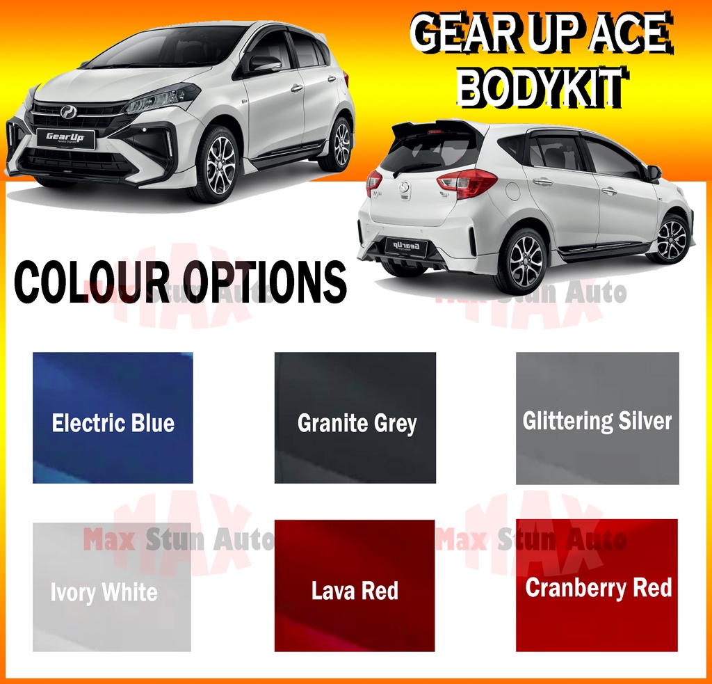 PERODUA MYVI 2022 FACELIFT GEAR UP FULLSET BODYKIT (GU) GEAR UP ACE ...