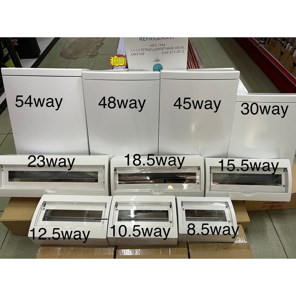 PVC DB BOX Distribution Board Wiring Electrical 8.5WAY / 10.5WAY / 12.5WAY / 15.5WAY / 18.5WAY ...