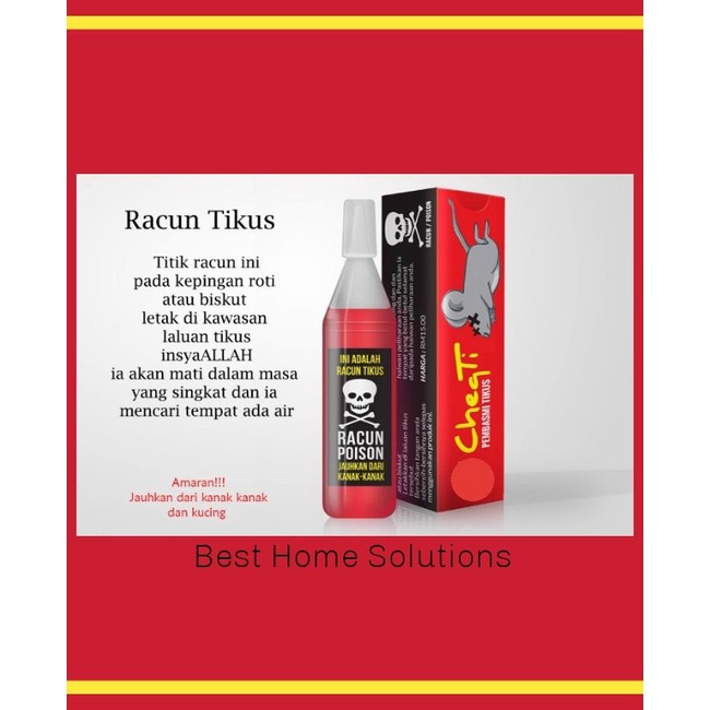 🔥 Ubat Racun TIKUS CHE' TI ( RACUN TIKUS BERKESAN ) | Shopee Malaysia