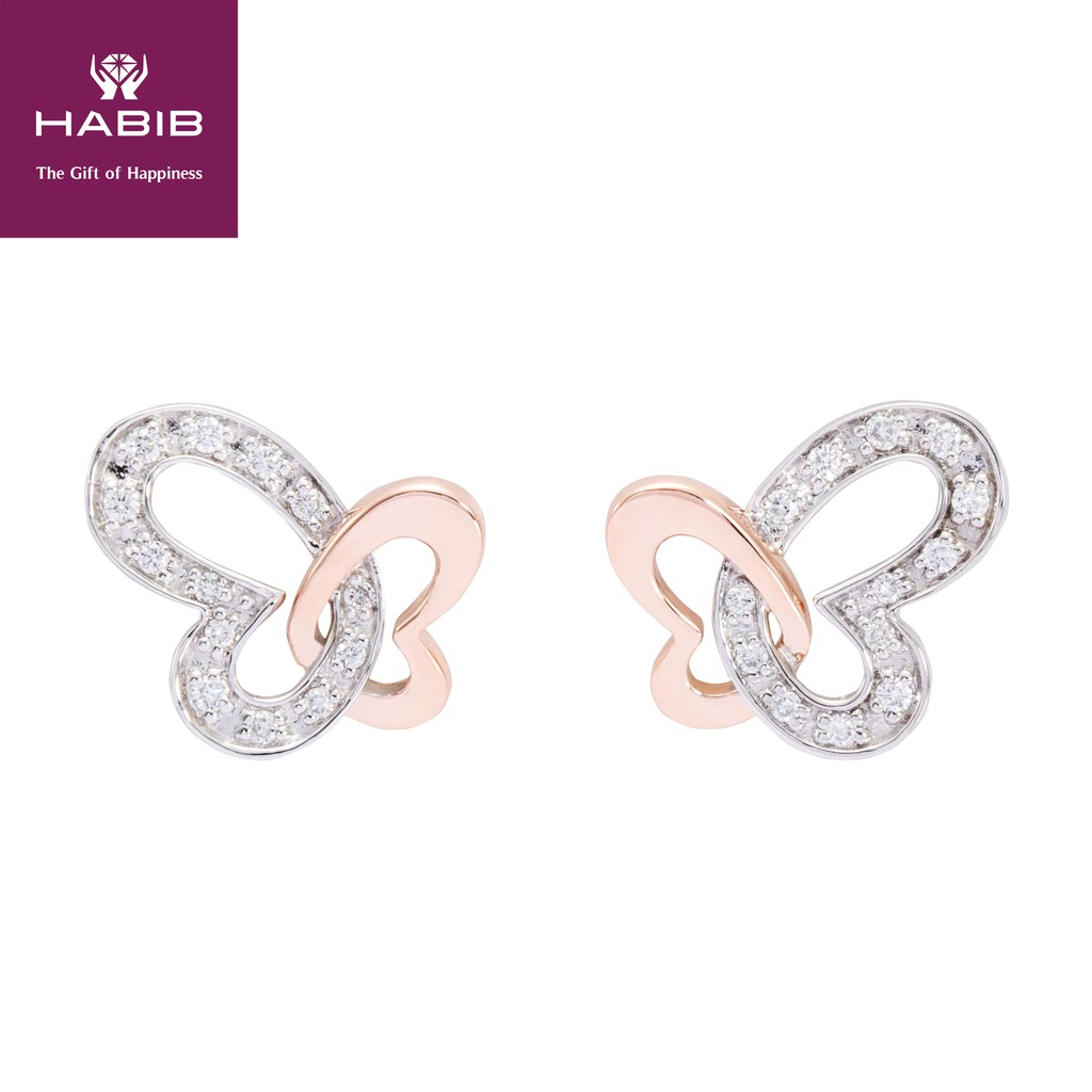 HABIB Alstromeria Diamond Earring | Shopee Malaysia