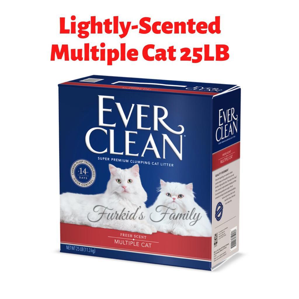 Ever Clean Super Premium Clumping Cat Litter 25lb(Multiple Cat/Extra ...