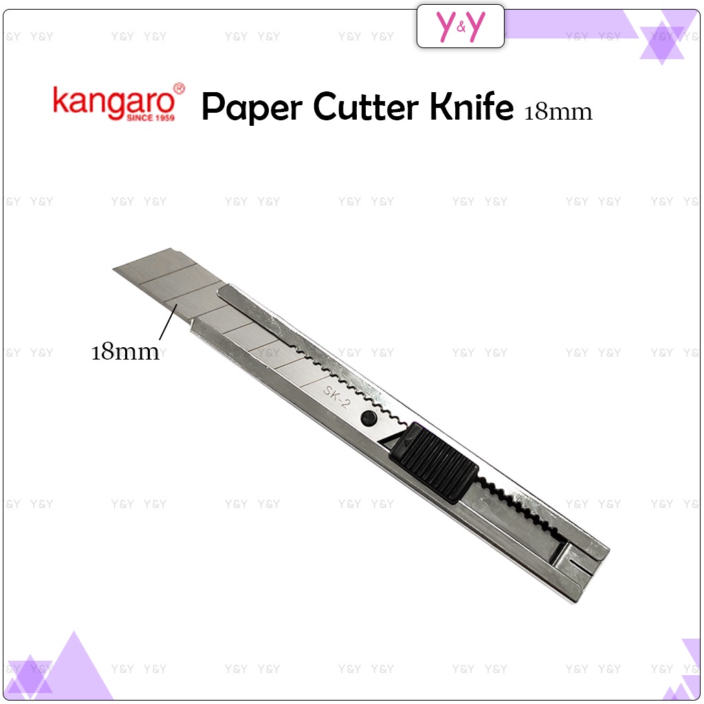 Kangaro Auto-Lock 18mm Paper Cutter Knife / M-18 Paper Cutter / Metal ...