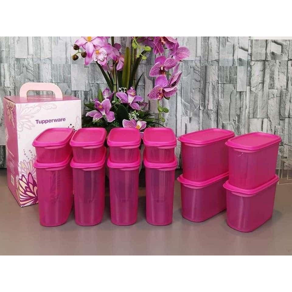 Ready Stock Tupperware Smart Saver Oval Set (pink) | Shopee Malaysia