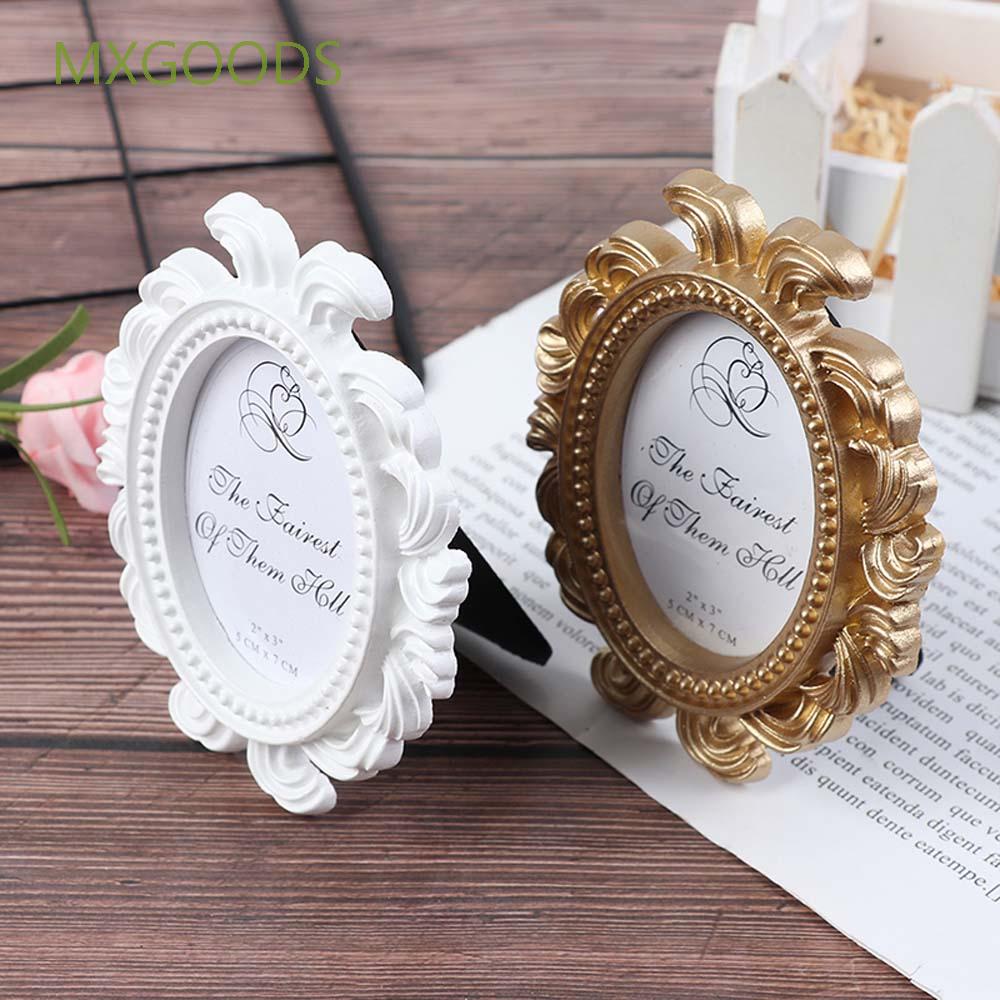 MXGOODS Floral Photo Frame Retro Home Decor Picture Display Small DIY ...