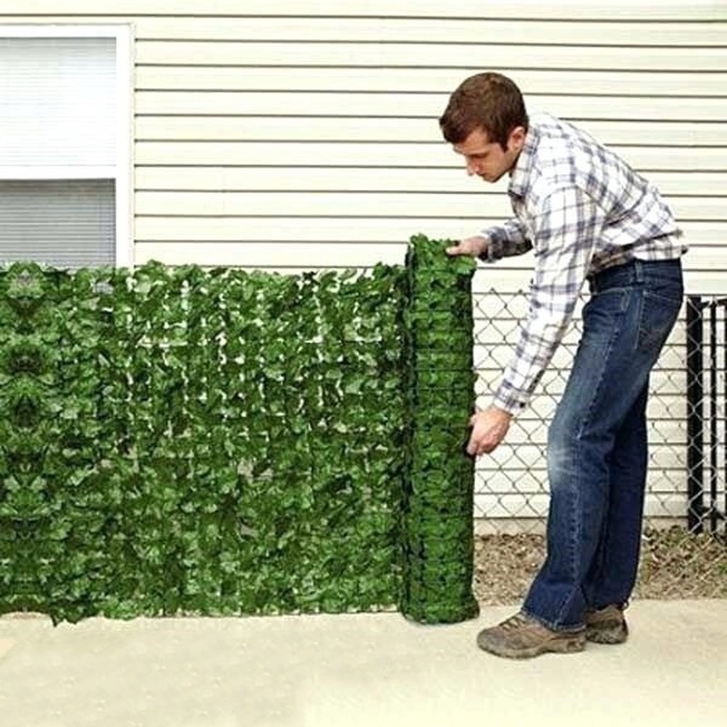 Artificial Leaf Fence Net Artificial Hedges Fence Faux Ivy Vine Leaf ...