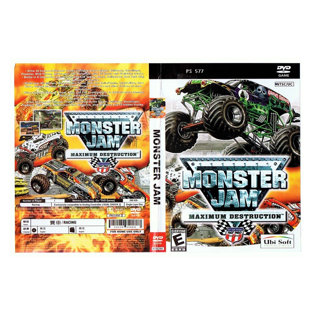 PS2 GAME COLLECTION MONSTER JAM | Shopee Malaysia