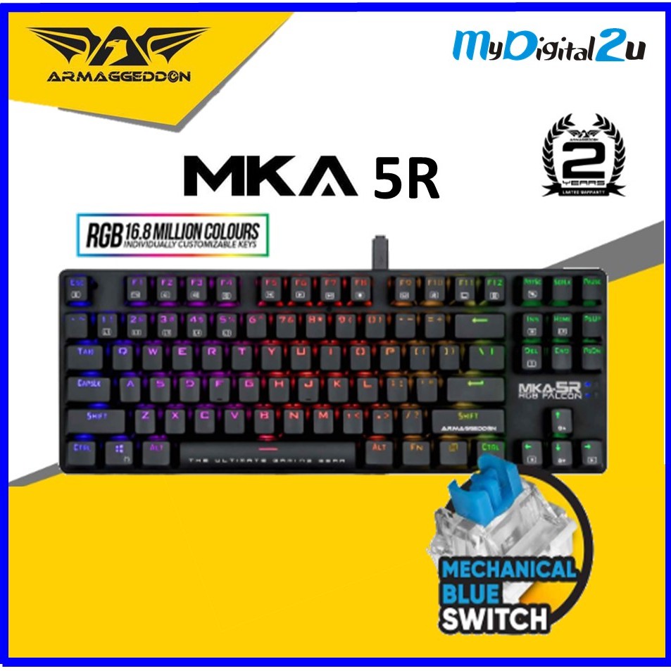 Armaggeddon MKA-5R RGB Mechanical Gaming Keyboard - Blue Switch ...