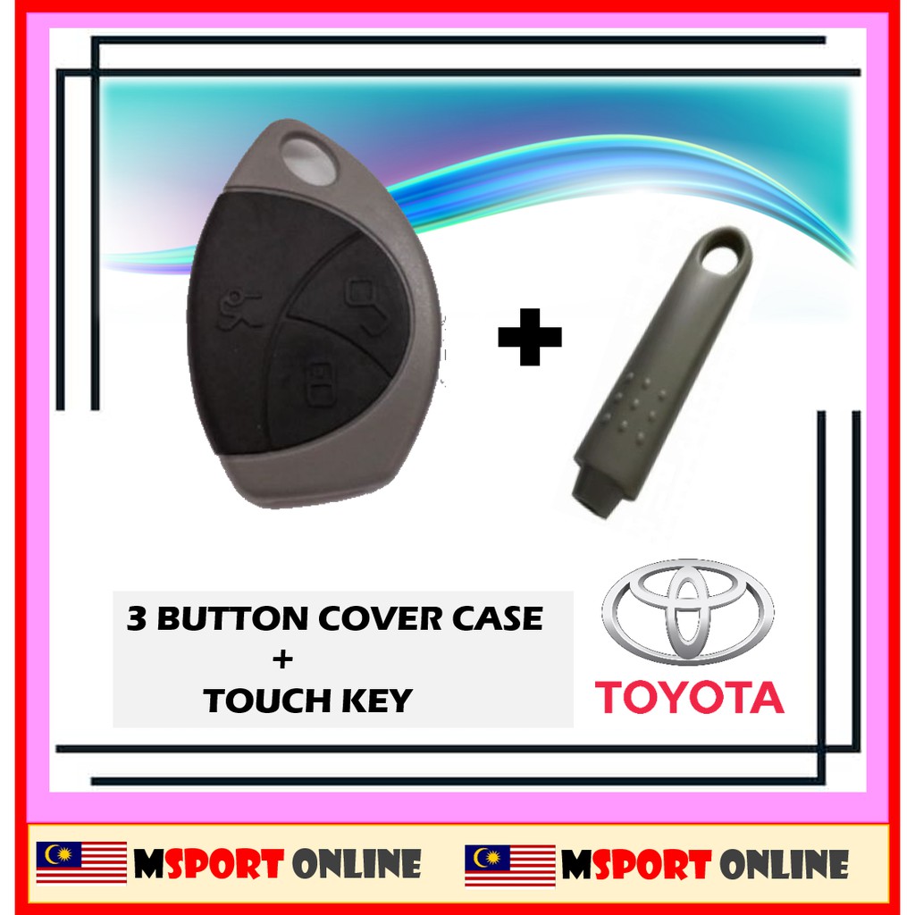 TOYOTA CAR ALARM 3 Button REMOTE KEY CASE COBRA & TOUCH KEY-3 BUTTON ...