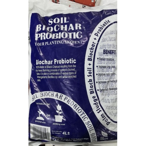 soil biochar probiotic/tanah hitam 4L | Shopee Malaysia