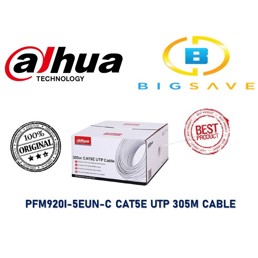 DAHUA PFM920I-5EUN CAT5E UTP 305M CABLE | Shopee Malaysia