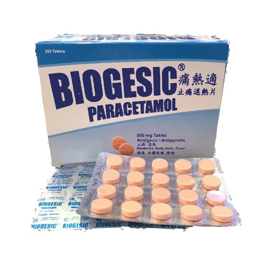 BIOGESIC TABLET 500MG (20'S- NO BOX) | Shopee Malaysia