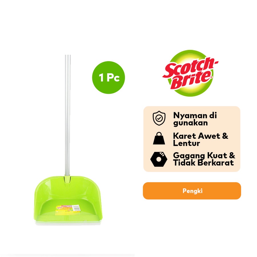 3M Scotch Brite Plastic Dustpan ID-44 Dust Pan / 3M Dustpan Trash Scoop ...