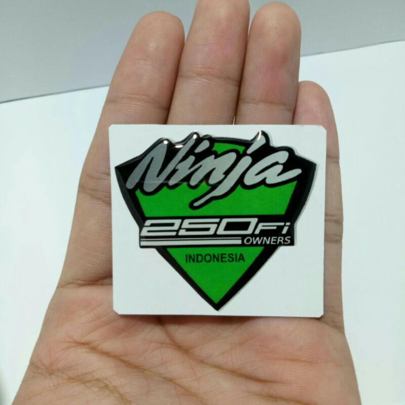 Flexible resin embossed sticker Emblem with ninja logo | Shopee Malaysia