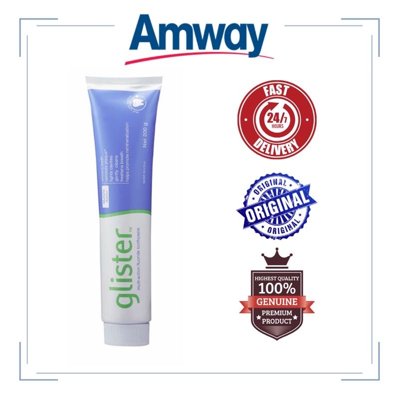 AMWAY GLISTER Multi-Action Fluoride Toothpaste - 200g | Shopee Malaysia