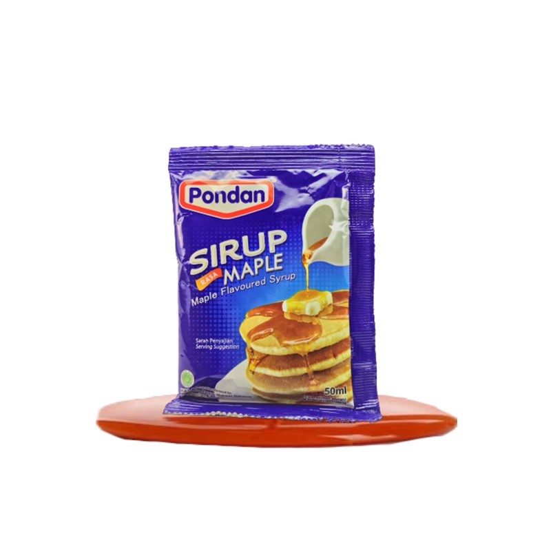 Pondan Maple Syrup Maple Syrup for PANCAKE WAFFLE Sachet 40 ml | Shopee ...