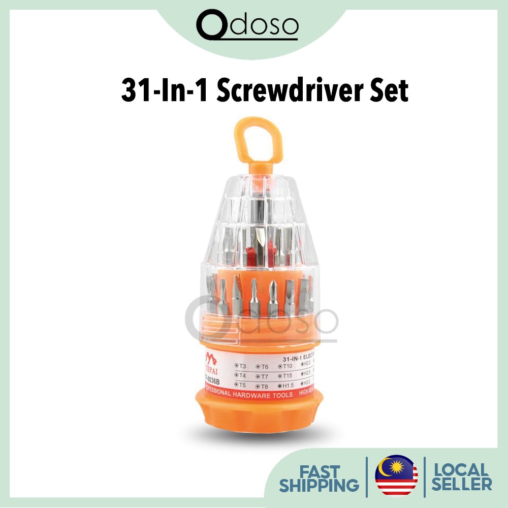 [Shopee Choice] 31-In-1 Screwdriver Set Interchangeable Precise Manual ...