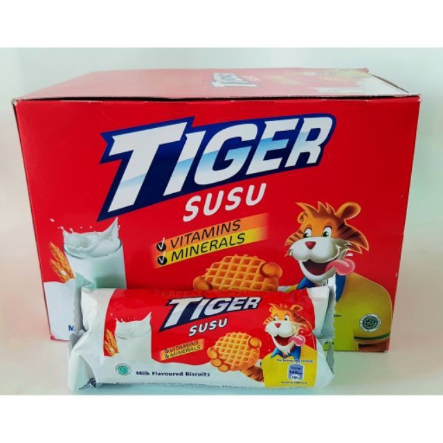 Tiger Biscuits - Original / Chocolate / Susu - 1 ctn (53.2g/75g x 12 Packs) | Shopee Malaysia