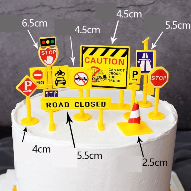 Cake Topper Mcqueen Car Avengers Truck Yellow Traffic Light Traffic ...