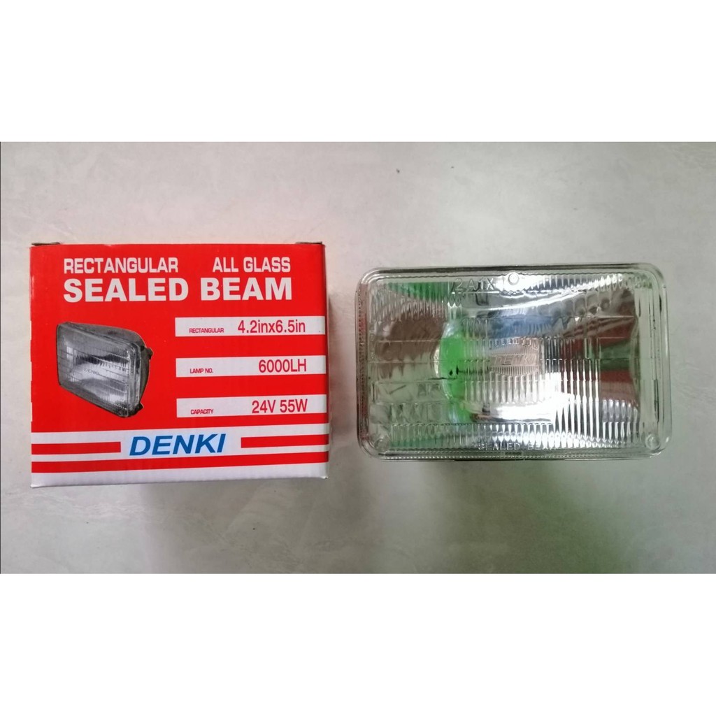 Small Square Headlights 24V 2 Legs Taiwan Each Light Lampu LED Kereta ...