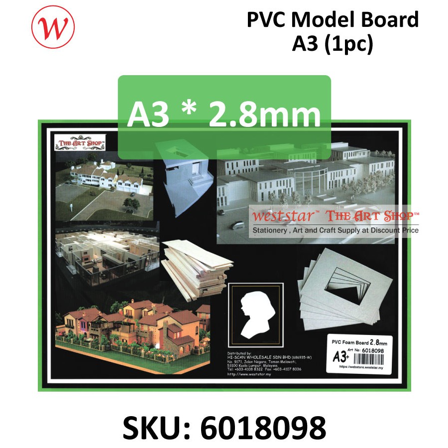 [Weststar] (1/2) A4, A3 PVC Model Board , Modelling board | For ...