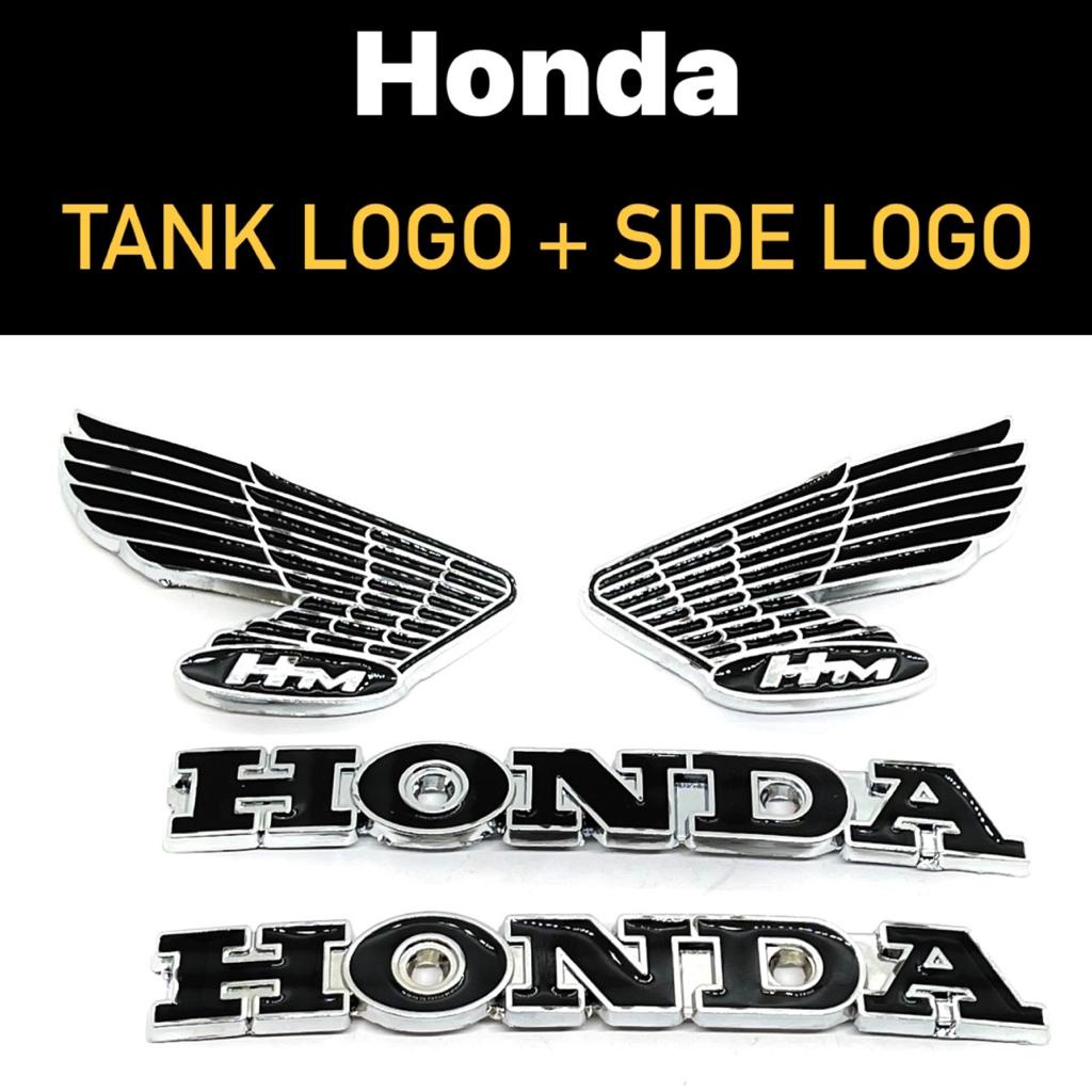 HONDA C70 LOGO SET (ST) // HONDA WING EMBLEM STICKER ABS HONDA FUEL ...