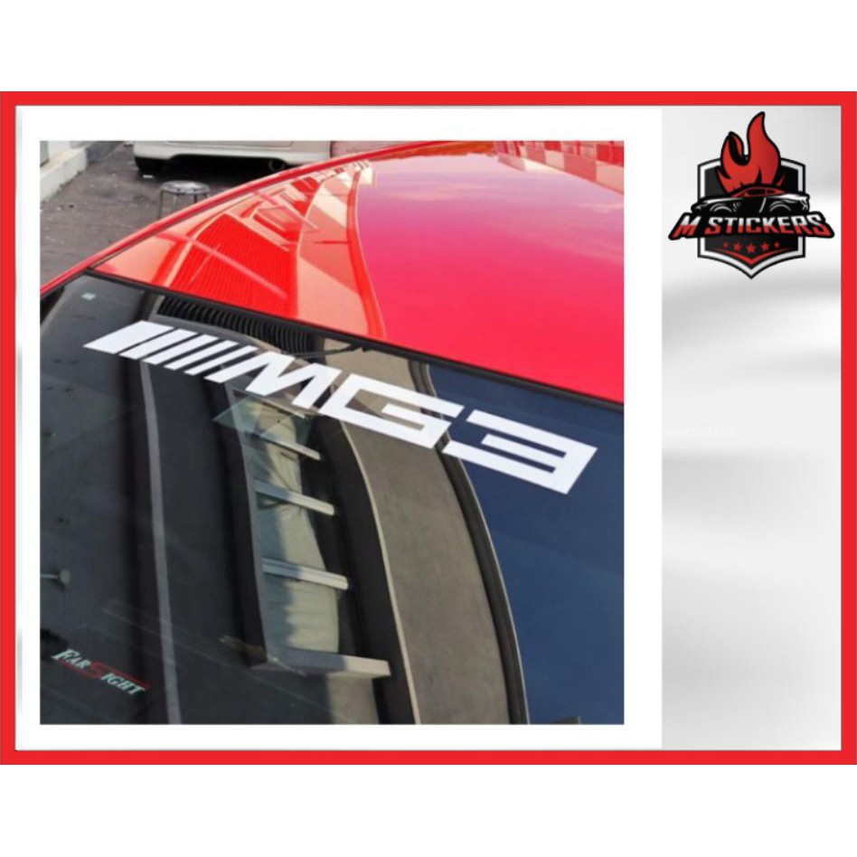 [M STICKERS] MG3 MYVI WINDSCREEN CAR STICKER KERETA | Shopee Malaysia