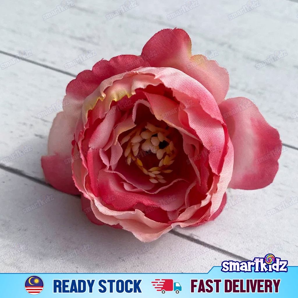 [1pcs] 6cm Rose Heads Artificial Flowers for Crafts| Kepala Bunga Ros ...