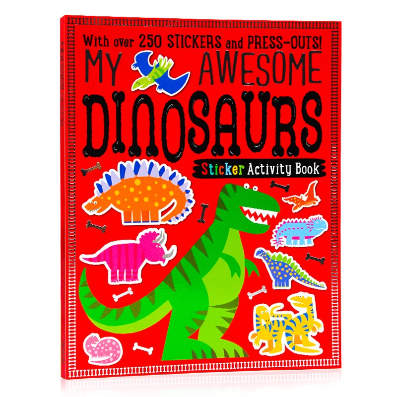 My Awesome Dinosaurs Sticker Book Children Activity Book | Shopee Malaysia
