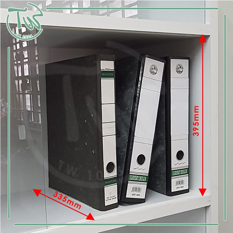 TW 【Siap Pasang】【KL & Selangor Area Saja】4 FT Filing Cabinet w/ Glass ...