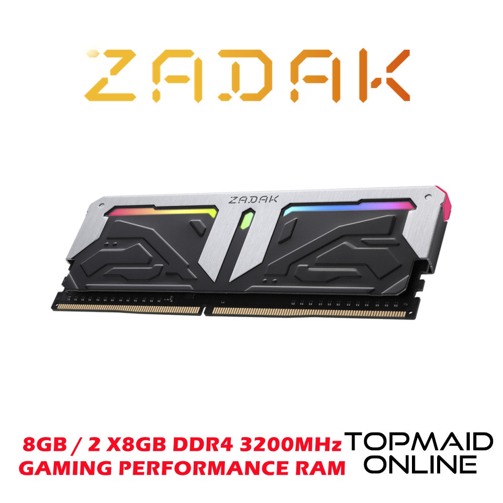 ZADAK SPARK RGB 8GB / 8GB X2 DDR4 3200MHz Gaming Performance Ram ...