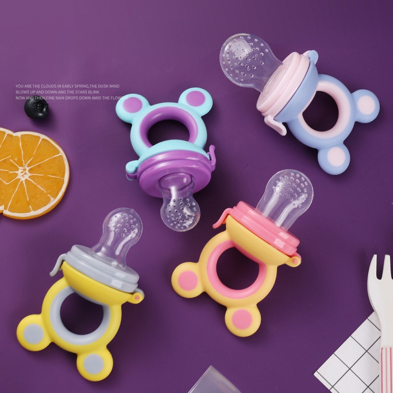 Baby Silicone Fruit and Vegetable Bite Baby Bite Bag Complementary Food ...