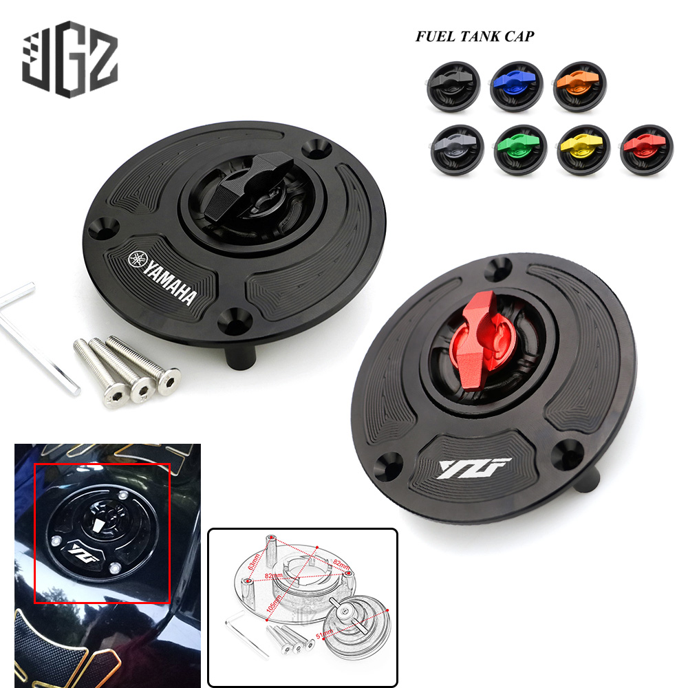 for Yamaha YZF R1 R3 R15 R25 R15V3 MT09 Motorcycle Fuel Gas Tank Cover ...