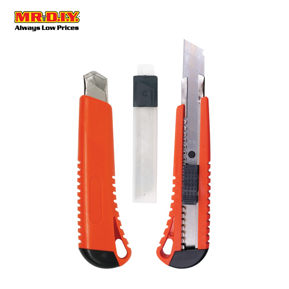 (MR.DIY) Knife with Cutter Blade Set (5 Pcs) | Shopee Malaysia