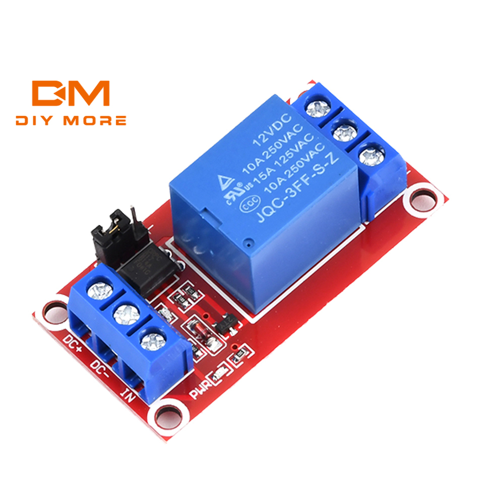 DIYMORE DC 5V 9V 12V 24V Optocoupler Relay Module 1 Channel 1CH Support ...